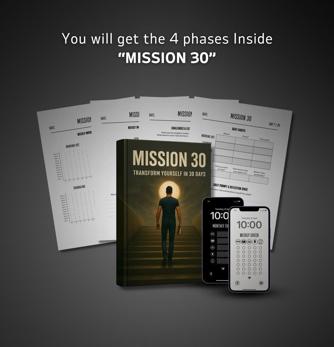 MISSION 30 - 3 Month guided system - self improvement – Ellora Tech Shop